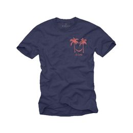 Makaya Shirt 'SiestaPalmen' Herren Gr&ouml;&szlig;e 4XL blau