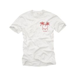 Makaya Shirt 'SiestaPalmen' Herren Gr&ouml;&szlig;e XXXL wei&szlig;