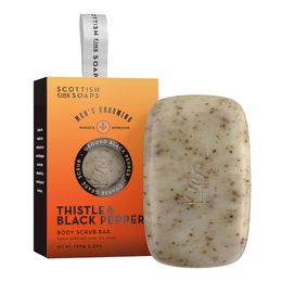 Scottish Fine Soaps Thistle & Black Pepper Body Scrub Bar 150g