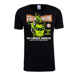 logoshirt T-Shirt 'Green Lantern' Damen Gr&ouml;&szlig;e XS kiwi / orange / schwarz / wei&szlig;