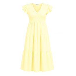 Sassyclassy Kleid Damen Gr&ouml;&szlig;e 42 gelb Sommerkleid