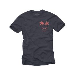 Makaya Shirt 'SiestaPalmen' Herren Gr&ouml;&szlig;e 5XL basaltgrau