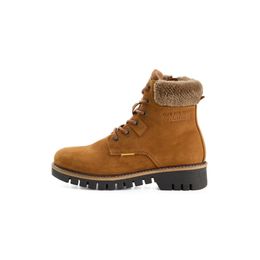 Camel Active Lederschuh mit Seitenzipper Damen Gr&ouml;&szlig;e 38 orange