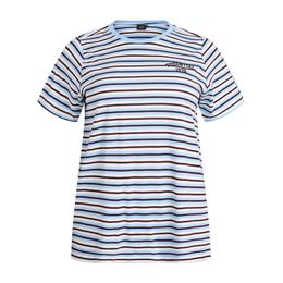 ZIZZI T-shirt 'MALLIS' Damen Gr&ouml;&szlig;e L neonblau / dunkelblau / naturwei&szlig;