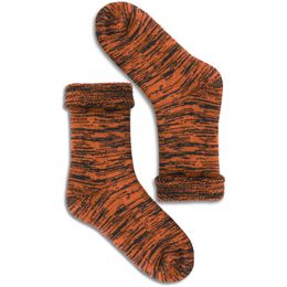 Polar Husky Socken Herren Gr&ouml;&szlig;e 47/50 orange / schwarz