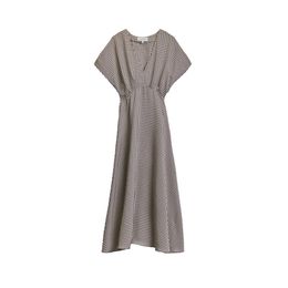 Bhoem Kleid Damen Gr&ouml;&szlig;e 34 creme / braun Sommerkleid