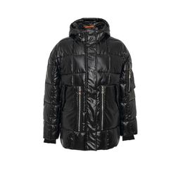 Cipo & Baxx Cipo & Baxx Winterjacke 'WM142 ', Steppjacke, tailliert, bequem, Zwei seitliche Zipper-Taschen Damen Gr&ouml;&szlig;e S schwarz