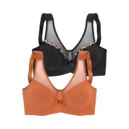 Petite Fleur By Lascana BH Damen Gr&ouml;&szlig;e 110 marine / orange