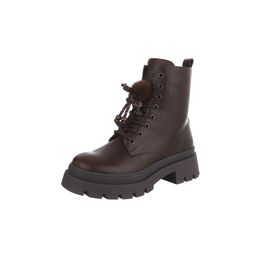 Ital-Design Lace-Up Ankle Boots female size 41 Brown