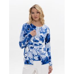 Passioni Bluse 'Twinset' Damen Gr&ouml;&szlig;e S/M blau