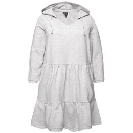 Ulla Popken Kleid Damen Gr&ouml;&szlig;e 50/52 hellgrau Sommerkleid