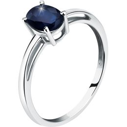 Christ Ring Damen Gr&ouml;&szlig;e 52 blau / wei&szlig;