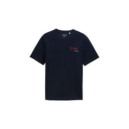 Tom Tailor T-Shirt Herren Gr&ouml;&szlig;e XXL nachtblau / rot