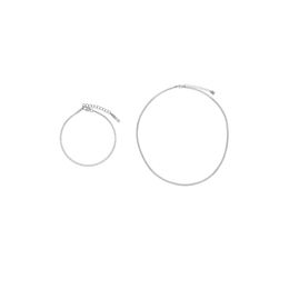 Heideman Set 'Decus': Armband und Kette Herren Gr&ouml;&szlig;e One Size silber