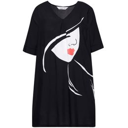 Miamoda Kleid Damen Gr&ouml;&szlig;e 58 rot / schwarz / wei&szlig; Sommerkleid