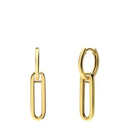 Lucardi Ohrringe 'Minimalistisch' Damen Gr&ouml;&szlig;e Onesize gold