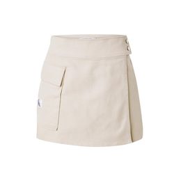 Calvin Klein Jeans Rock Damen Gr&ouml;&szlig;e 44 beige / schwarz / wei&szlig;