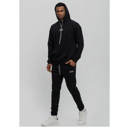 Tom Barron Jogginganzug mit Hoodie Herren Gr&ouml;&szlig;e XL schwarz
