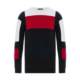 Cipo & Baxx CIPO & BAXX Sweater male size L Dark blue / Red / White