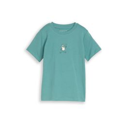 Tom Tailor T-Shirt Jungen Gr&ouml;&szlig;e 116/122 gr&uuml;n / schwarz / offwhite
