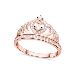 Tony Fein Ring 'Krone' Damen Gr&ouml;&szlig;e 54 rosegold