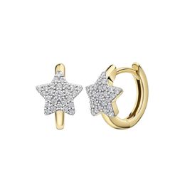 Celesta Ohrringe Damen Gr&ouml;&szlig;e One Size gold / transparent