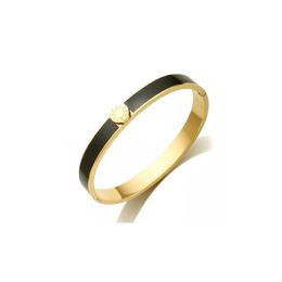 Rougemont Jewellery Armband 'Emaillierter Damen Armreif 18cm' Damen Gr&ouml;&szlig;e 17.5 cm gold