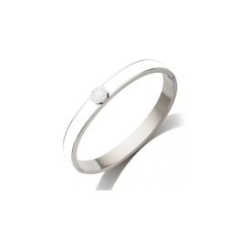 Rougemont Jewellery Armband 'Emaillierter Damen Armreif 18cm' Damen Gr&ouml;&szlig;e 18 cm silber
