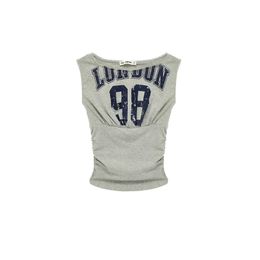 KOTON Top female size M/L Dark blue / mottled grey