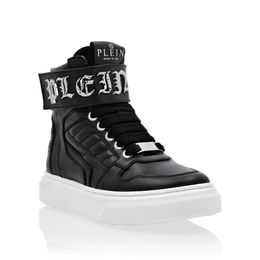 Philipp Plein Sneaker 'Gothic Plein' Jungen Gr&ouml;&szlig;e 30 schwarz / wei&szlig;