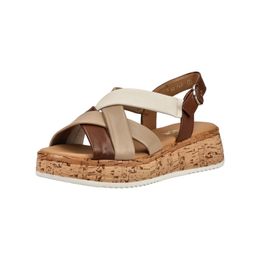 Gabor Sandale Damen Gr&ouml;&szlig;e 39.5/40 cognac / brokat / cappuccino