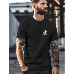 Neverless Shirt 'Good Vibes R&uuml;cken' Herren Gr&ouml;&szlig;e XL schwarz