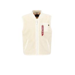 Alpha Industries Weste 'Teddy' Herren Gr&ouml;&szlig;e M offwhite