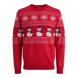 Jack & Jones Jack & Jones Junior Pullover Jungen Gr&ouml;&szlig;e 140 rot / schwarz / wei&szlig;