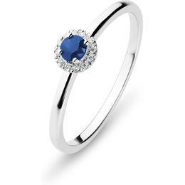 Christ Ring Damen Gr&ouml;&szlig;e 54 blau / silber