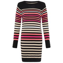 Kangaroos Strickkleid Damen Gr&ouml;&szlig;e XXL elfenbein / rosa / schwarz / wei&szlig;