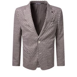 Baldessarini Sakko ' Seba ' Herren Gr&ouml;&szlig;e 48 braun / wei&szlig;