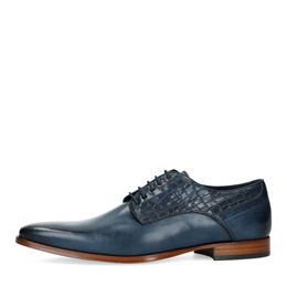 Manfield Schn&uuml;rschuh Herren Gr&ouml;&szlig;e 44 dunkelblau
