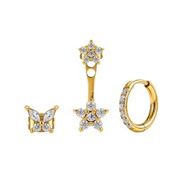 Good.designs Allergikerfreundliche Ohrringe-Set Damen Gr&ouml;&szlig;e one size gold