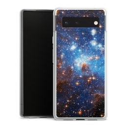 DeinDesign Google Pixel 6 Handy Silikon H&uuml;lle Case transparent Handyh&uuml;lle Weltall Star Galaxy Silikon Case