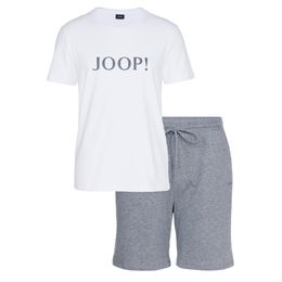 JOOP! Pyjama kurz 'Comfort' Herren Gr&ouml;&szlig;e S grau / wei&szlig;