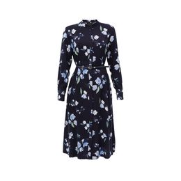 Finn Flare Blusenkleid 'Bl&uuml;tenpracht' Damen Gr&ouml;&szlig;e 42 dunkelblau Sommerkleid