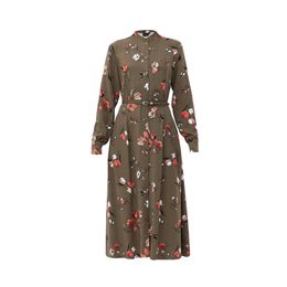 Finn Flare Blusenkleid 'Bl&uuml;tenpracht' Damen Gr&ouml;&szlig;e 38 dunkelgr&uuml;n Sommerkleid