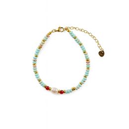 Nemomatheo Armband 'Farbtupfer aus Fernost' Damen Gr&ouml;&szlig;e 16 / 20 aqua