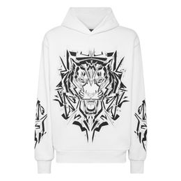 Plein Sport Sweatshirt 'Thunder Tiger' Herren Gr&ouml;&szlig;e XL schwarz / wei&szlig;