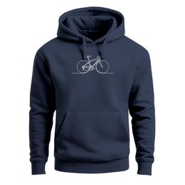 Neverless Sweatshirt 'Fahrrad Lineart' Herren Gr&ouml;&szlig;e XS navy