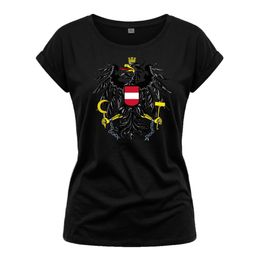 Makaya Shirt 'AT-Adler' Damen Gr&ouml;&szlig;e 5XL schwarz