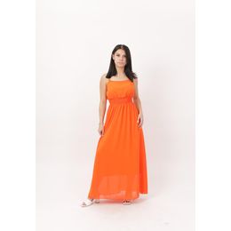 Elara Kleid Damen Gr&ouml;&szlig;e 40 orange Sommerkleid