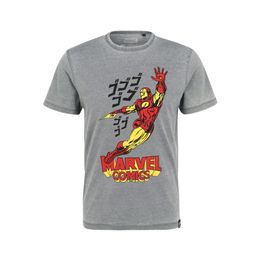 Recovered T-Shirt 'Marvel Comics Iron Man' Herren Gr&ouml;&szlig;e L hellgrau