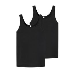 Schiesser Unterhemd ' Tr&auml;gertop - Unique Micro ' Damen Gr&ouml;&szlig;e XL schwarz